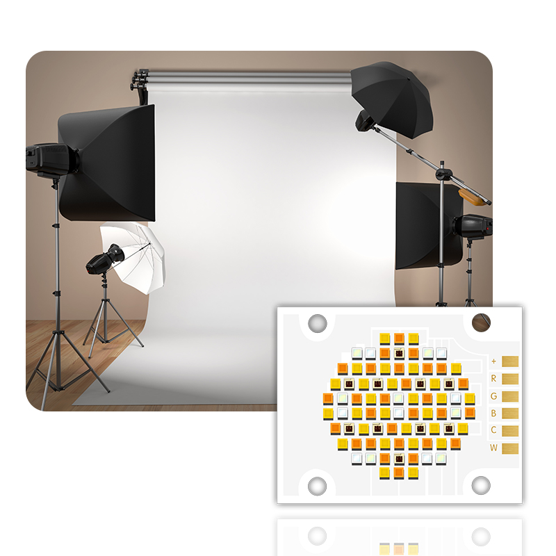 High Power 4050 RGBCW Five Color 180W 620nm/460nm/520nm for Photography ...