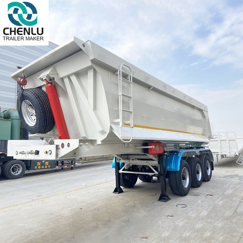 3 Axle Dump Semi Trailer 25 Cubic Meter for Saudi Arabia | Chenlu Trailer