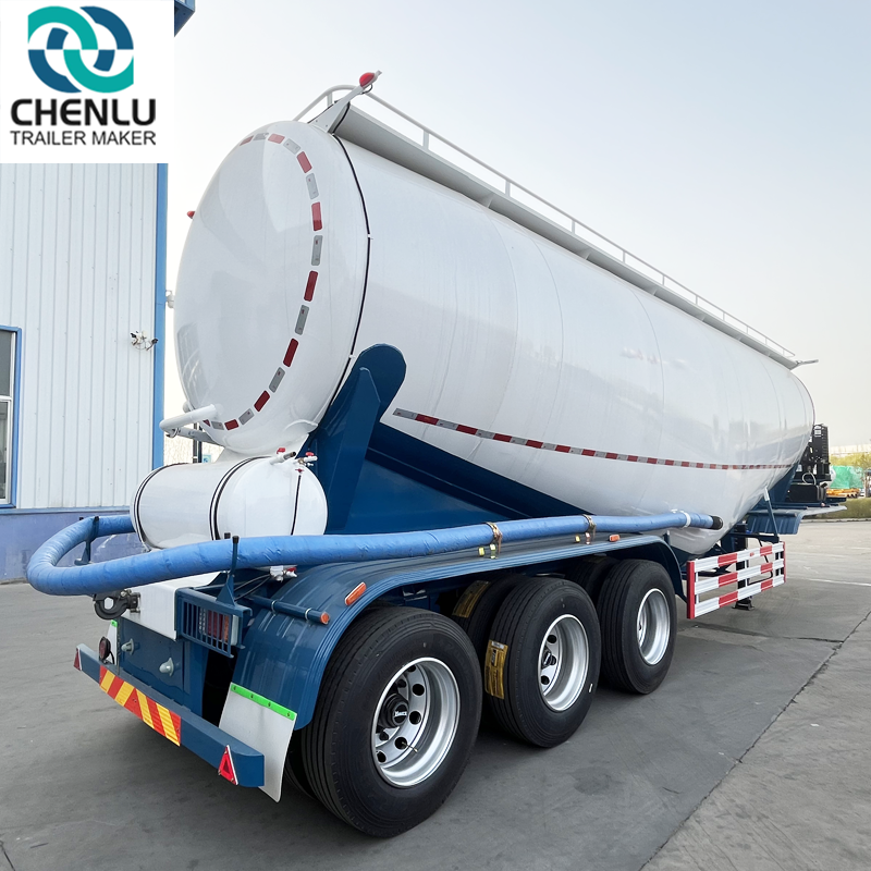 Customized 3 Axle Cement Tanker Trailers | Chenlu Trailer
