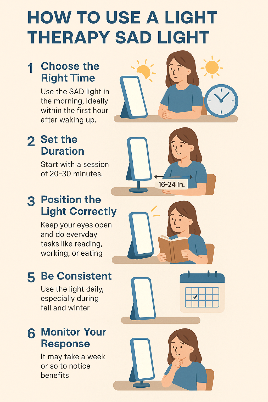 How to Use a Light Therapy SAD Lamp: a Complete Guide for Beginners