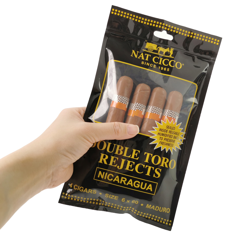 Reclosable Humidity Control Cigar Packaging Ziplock Bag ...