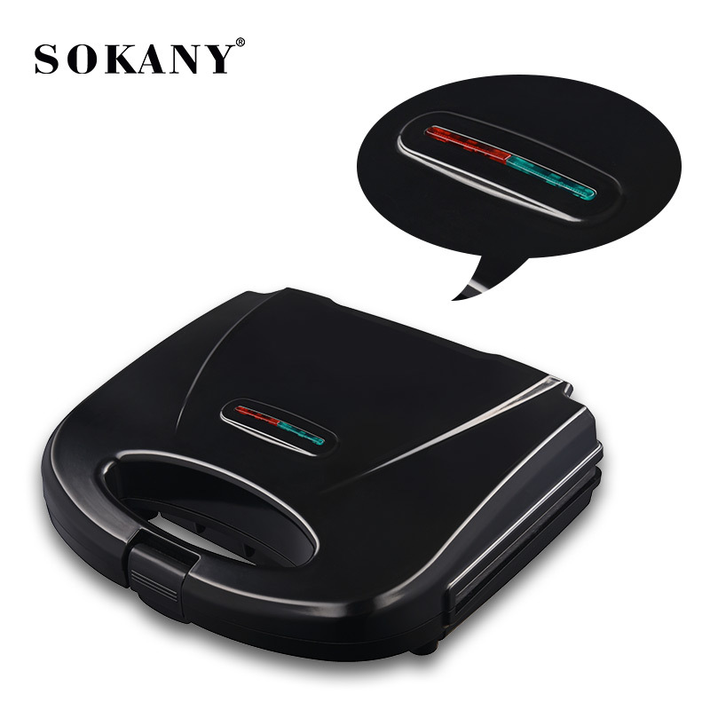 SOKANY SK-128 Sandwichera compacta antiadherente | Potencia de 750W