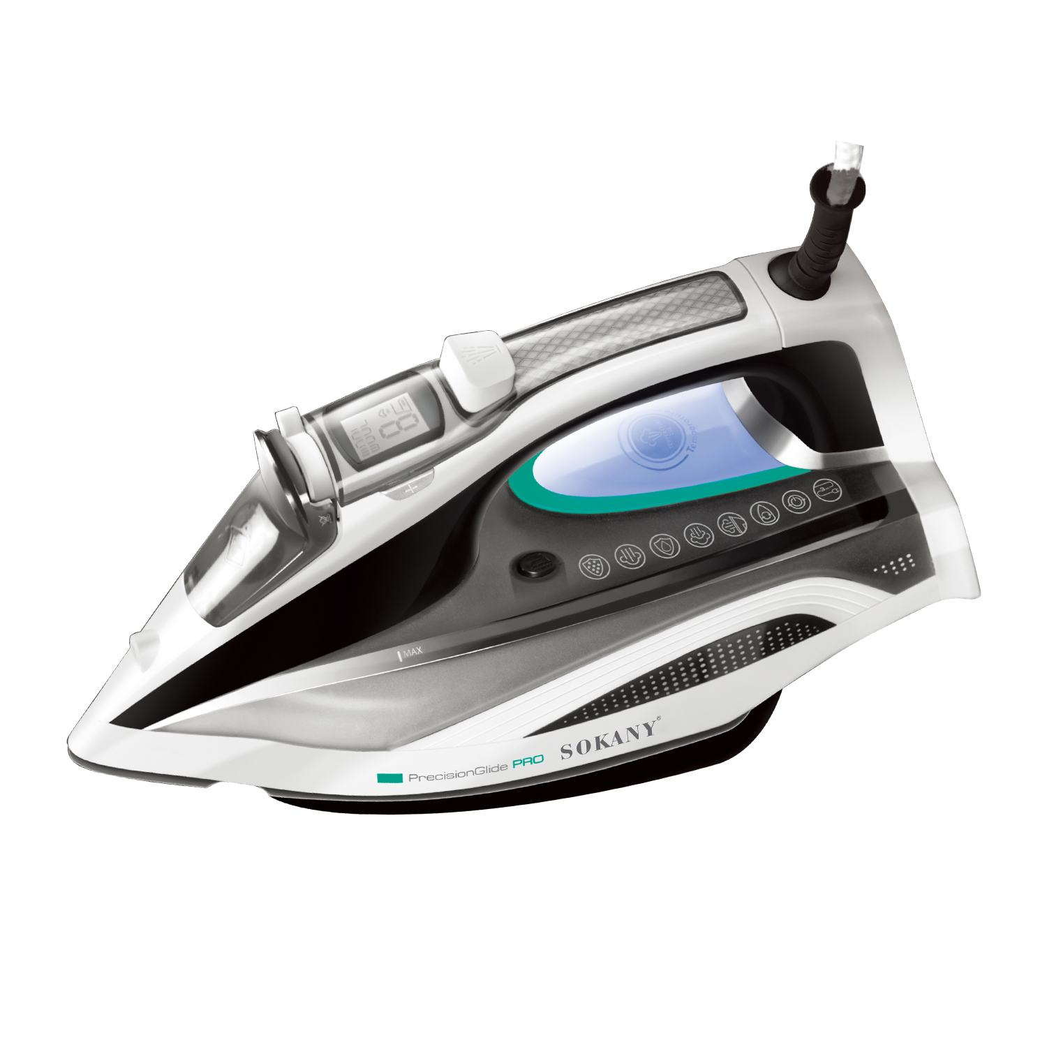 SOKANY SK-11030 Steam Iron with Ceramic Soleplate and 400ml Water Tank ...