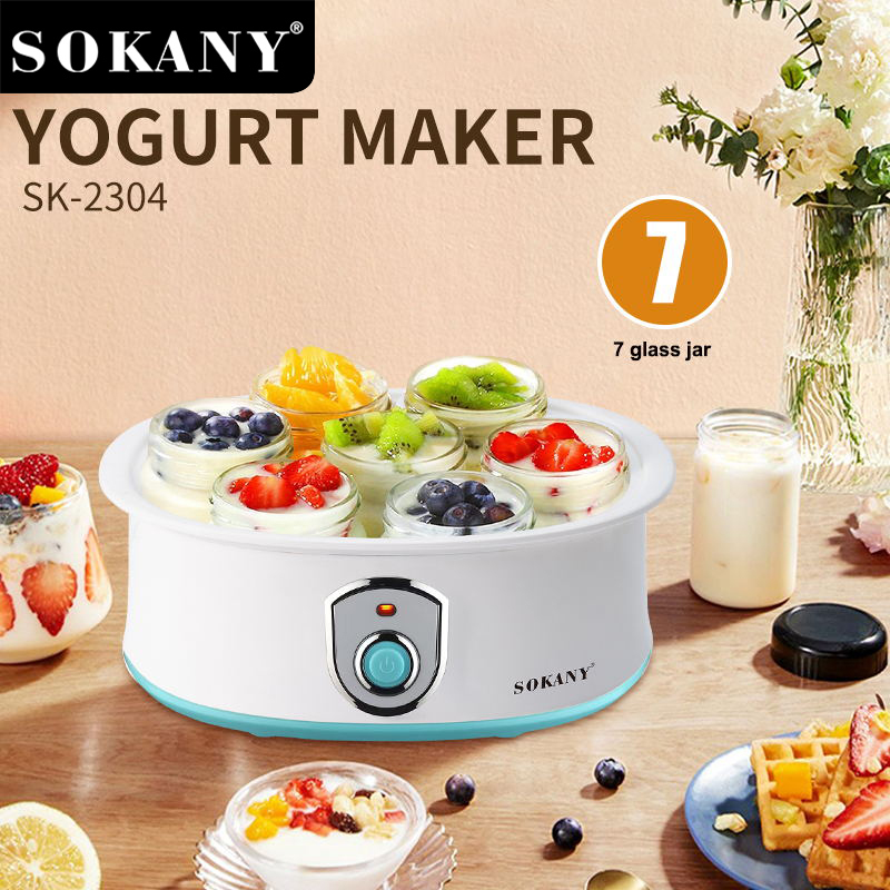 SOKANY SK-2304 Constant-Temp Yogurt Maker with One-Touch Fermentation ...