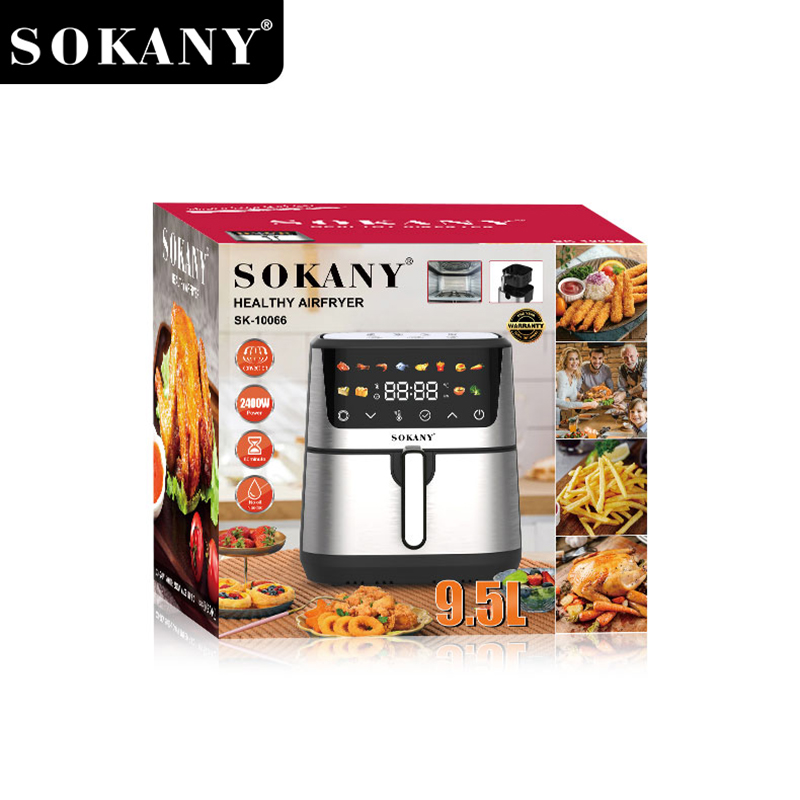 SOKANY SK-10066 Healthy Air Fryer with 2400W High-power and Adjustable ...
