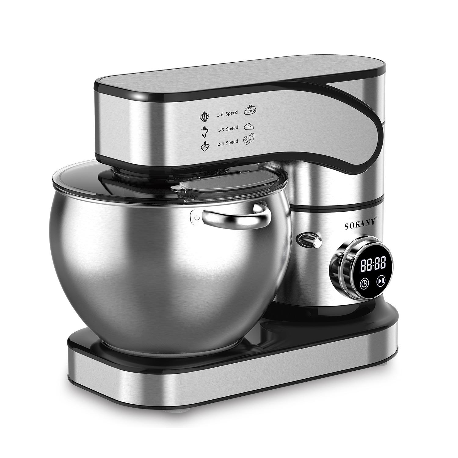 SOKANY SK-05004 Stand Mixer | 12 Speeds 12L Capacity | Pulse Function ...