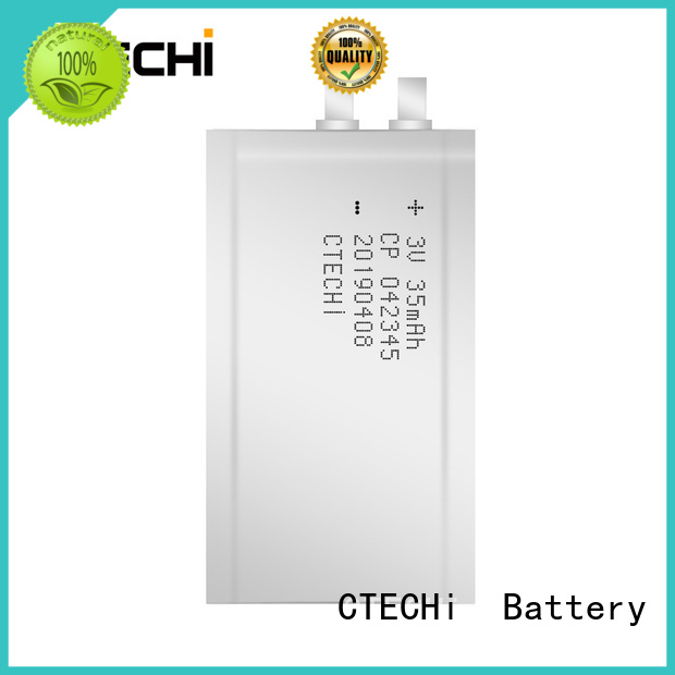 Smallest 3V 35mAh Prismatic Credit Card RFID Ultra Micro Battery