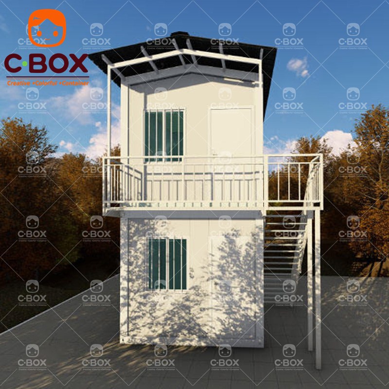 20ft Two Floor Modular Prefab Container House | CBOX Container House
