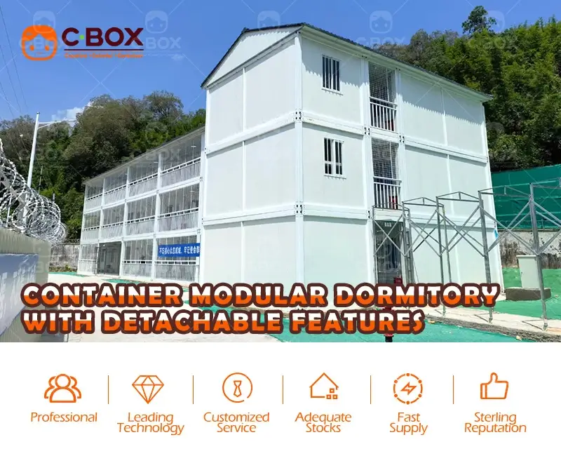 Container Modular Dormitory with Detachable Features