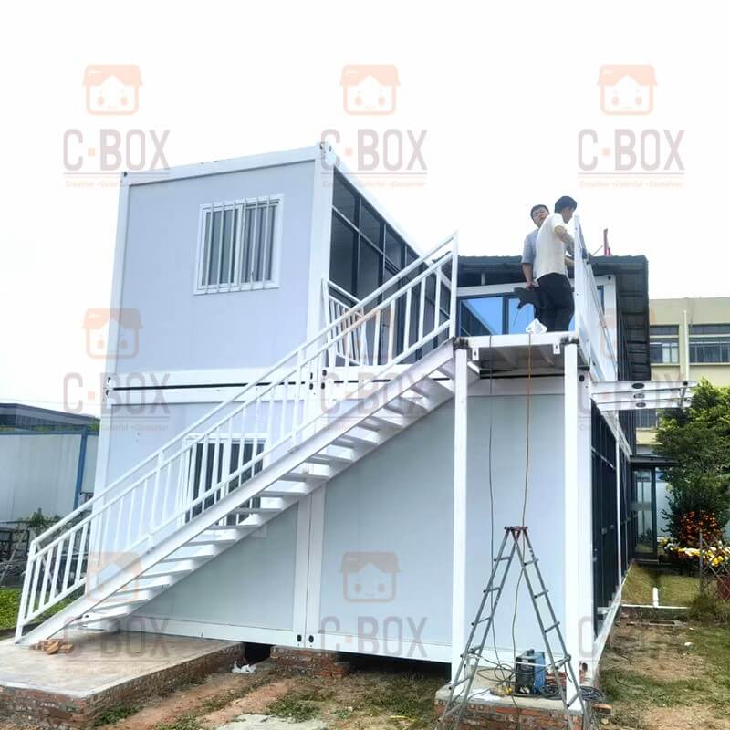 Prefab Glass Container Office for Sale