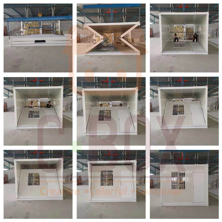 Temporary Disaster Relief Shelters Prefab Folding Container House