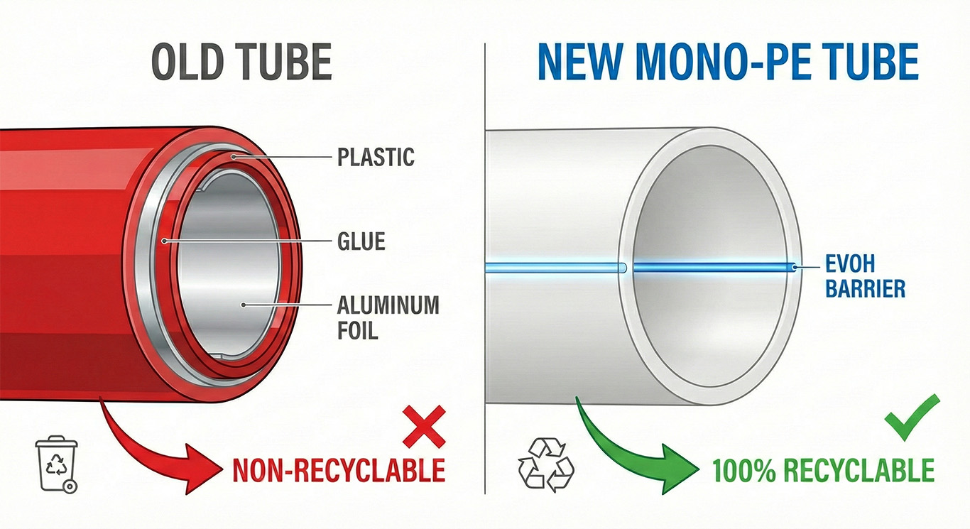 La révolution du mono-matériau : pourquoi les tubes 100 % PE ...