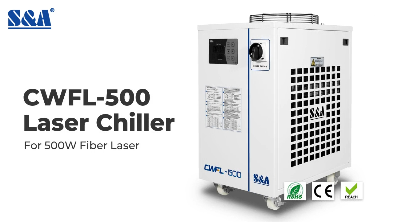 Dual Channel Closed Loop Chiller System CWFL-500 for 500W Fiber Laser