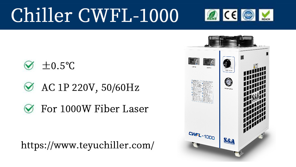 Fiber Laser Chiller CWFL-1000 for 1000W IPG Fiber Laser Source Metal ...