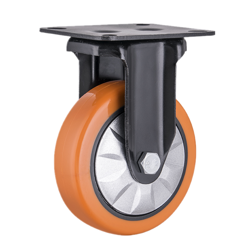 Universal Fix Rigid 6" 150 Mm Top Plate Thread Guard Swivel PU Plastic ...