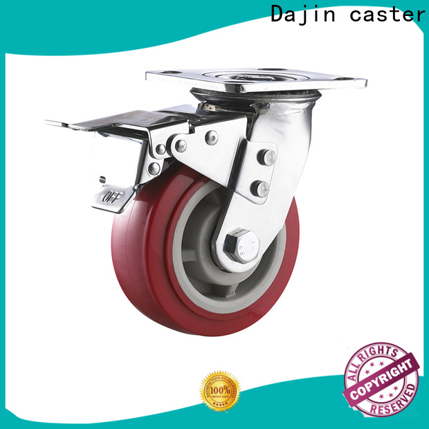 Heavy Heavy Duty Trolley Wheels Wheel Metal Brake | Dajin Caster