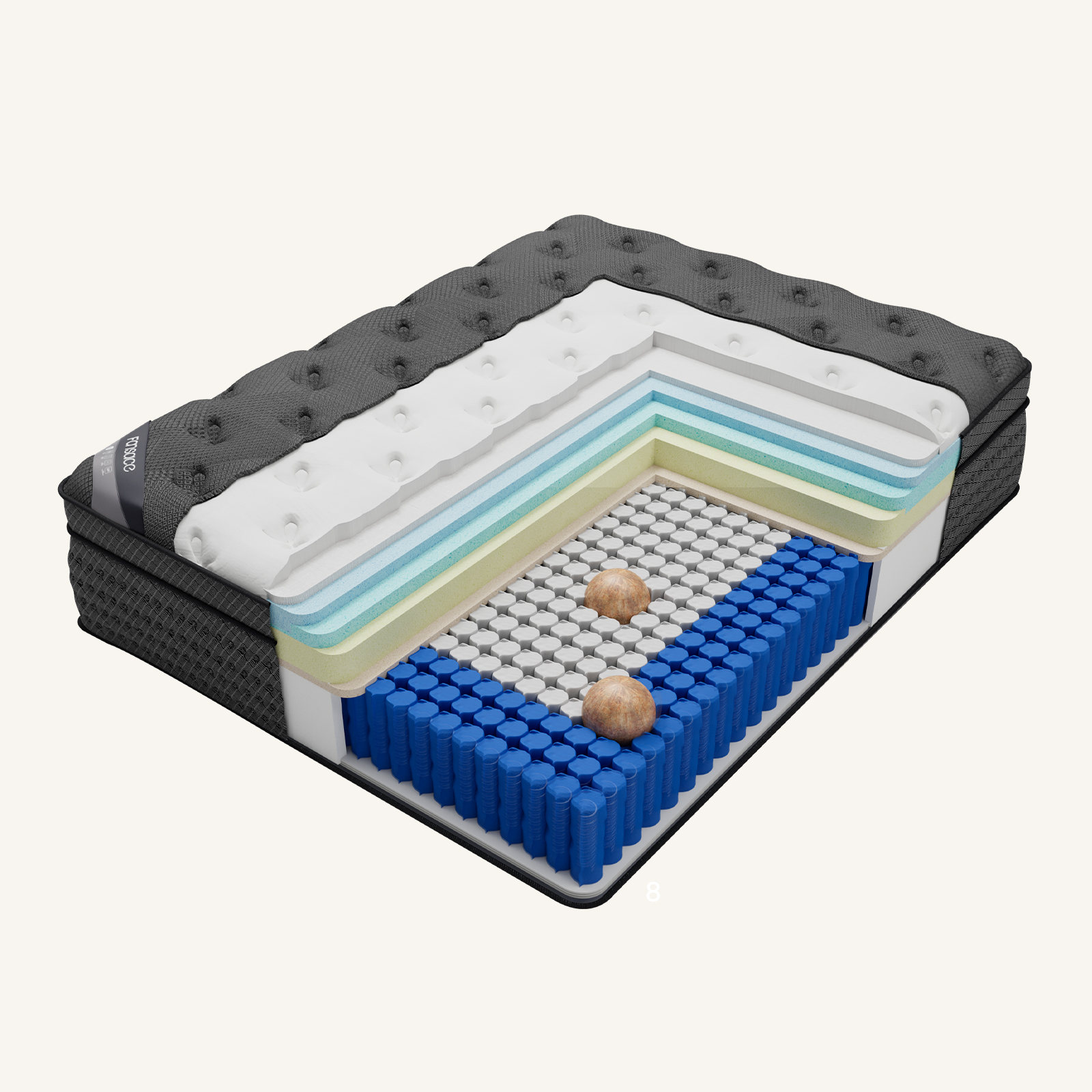 14 Inch Elite Euro Top Hybrid Mattress | Fansace