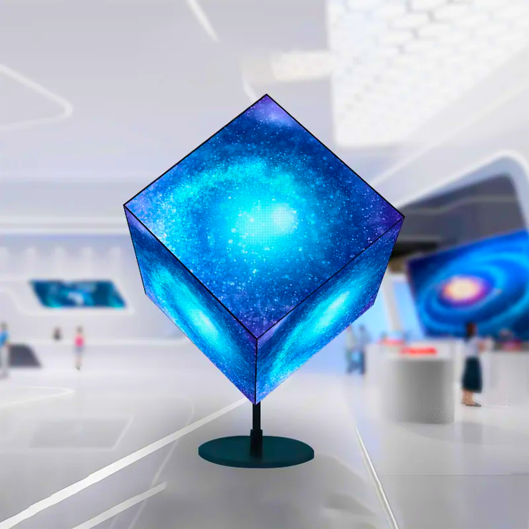 Best Indoor LED Cubes Display Screen Sign Video Wall 90 Degree Corner ...