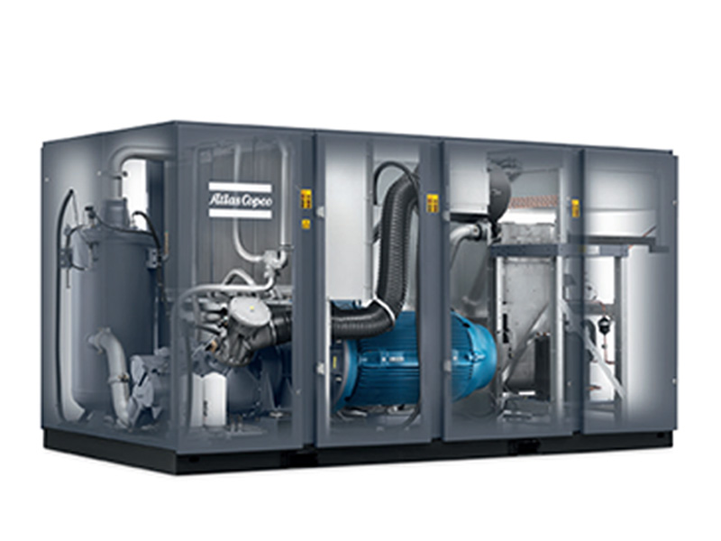 Compresor de aire de tornillo lubricado con aceite Atlas Copco GA160 ...