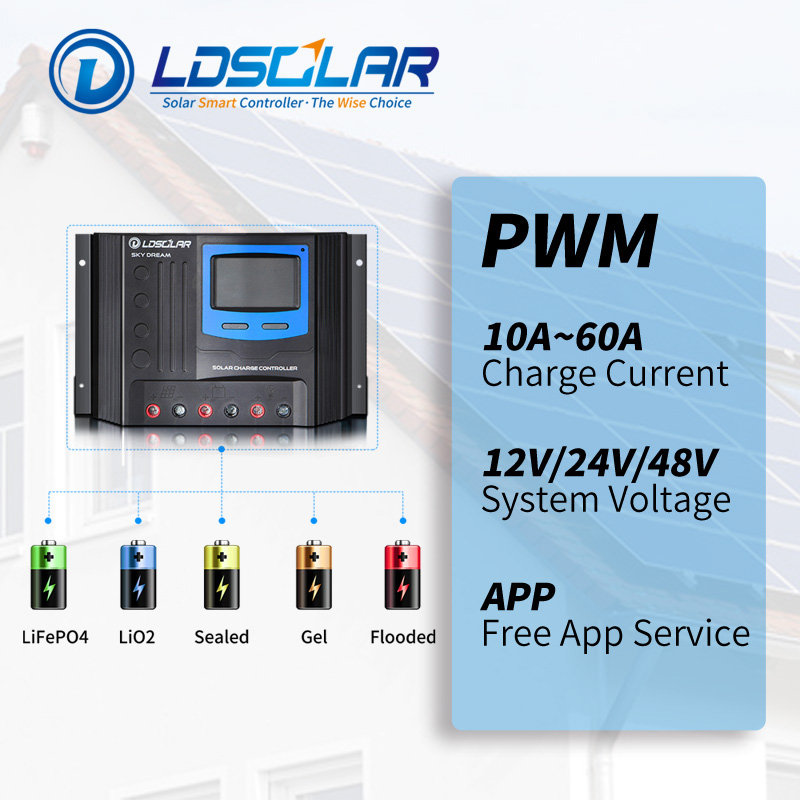 Best Pwm Solar Charge Controller 10A~60A 24V/48V Auto Support Multiple ...