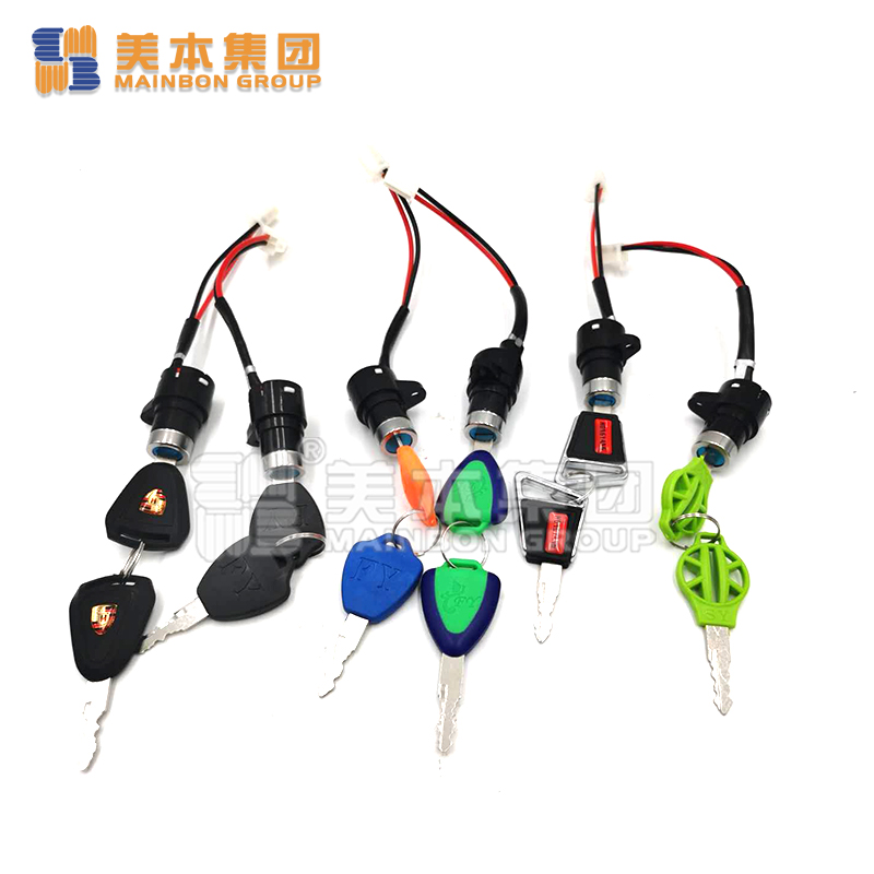 Electric Motorcycle Tricycle Rickshaw Power Lock Ignition Key Power Key ...