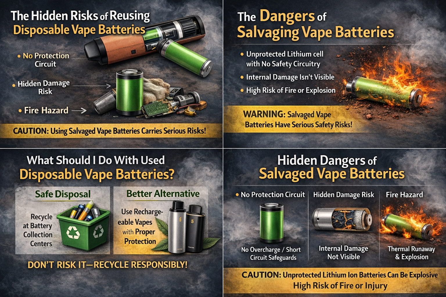 Can You Really Reuse Batteries From Disposable Vapes? | Sanlei Vape