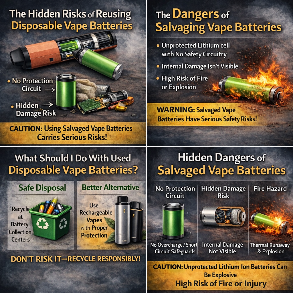 Can You Really Reuse Batteries From Disposable Vapes? | Sanlei Vape