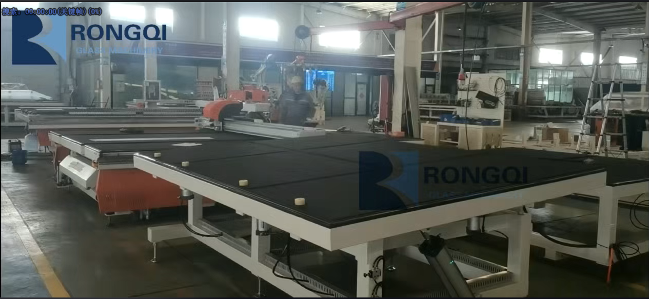 Air-floating Tilted Glass Breakage Table | RONGQI
