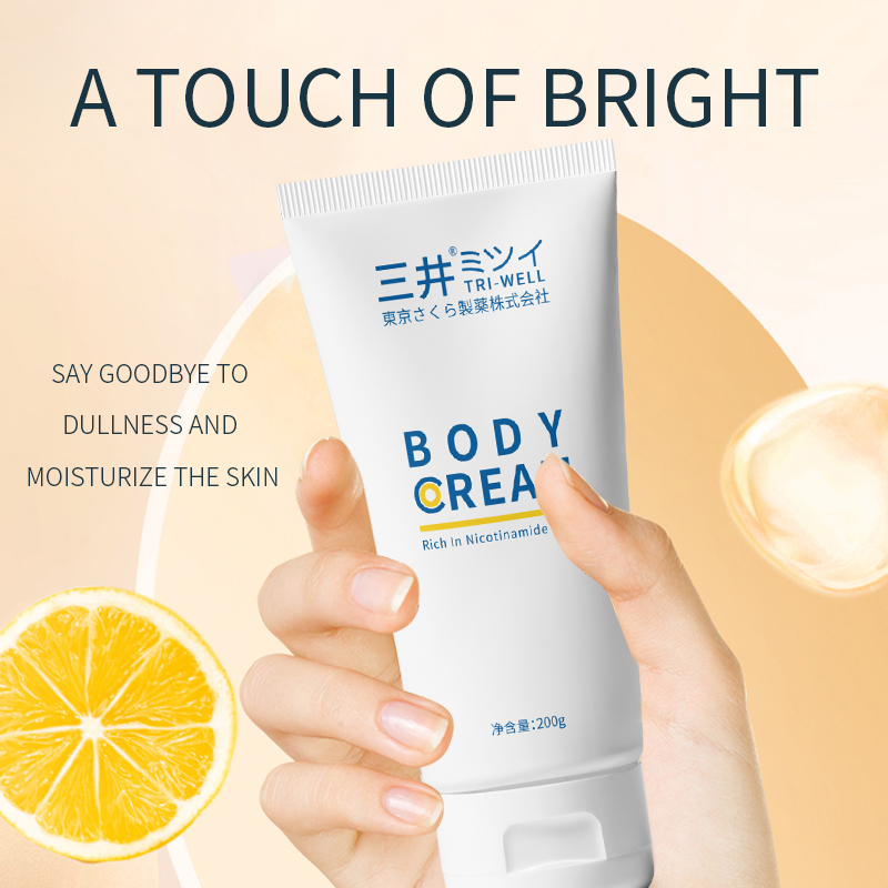 Mitsui TRI-WELL® Brightening Hydra-Body Cream: 24H Moisture + Visible ...