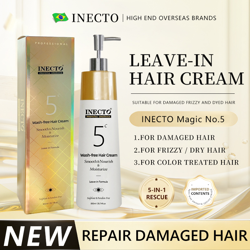 كريم INECTO Magic No.5 متعدد الاستخدامات: 5 في 1 لإنقاذ الشعر التالف ...