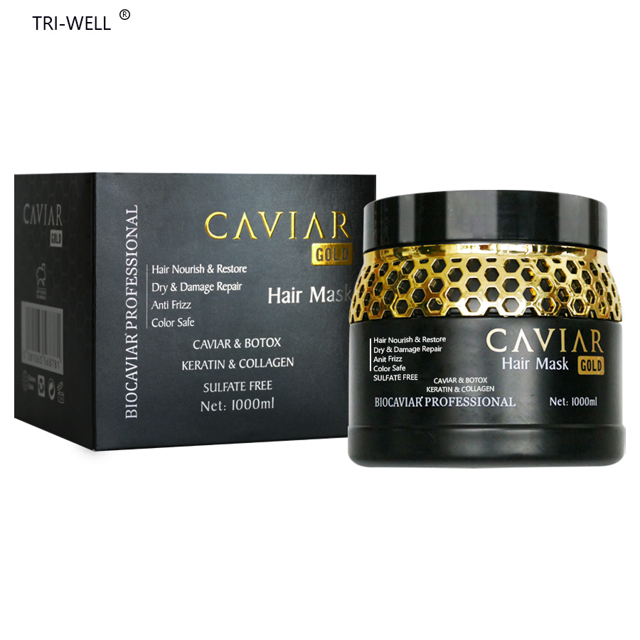 best hydrating hair mask TRI-WELL Caviar Botox Hair Mask Sulfate Free ...