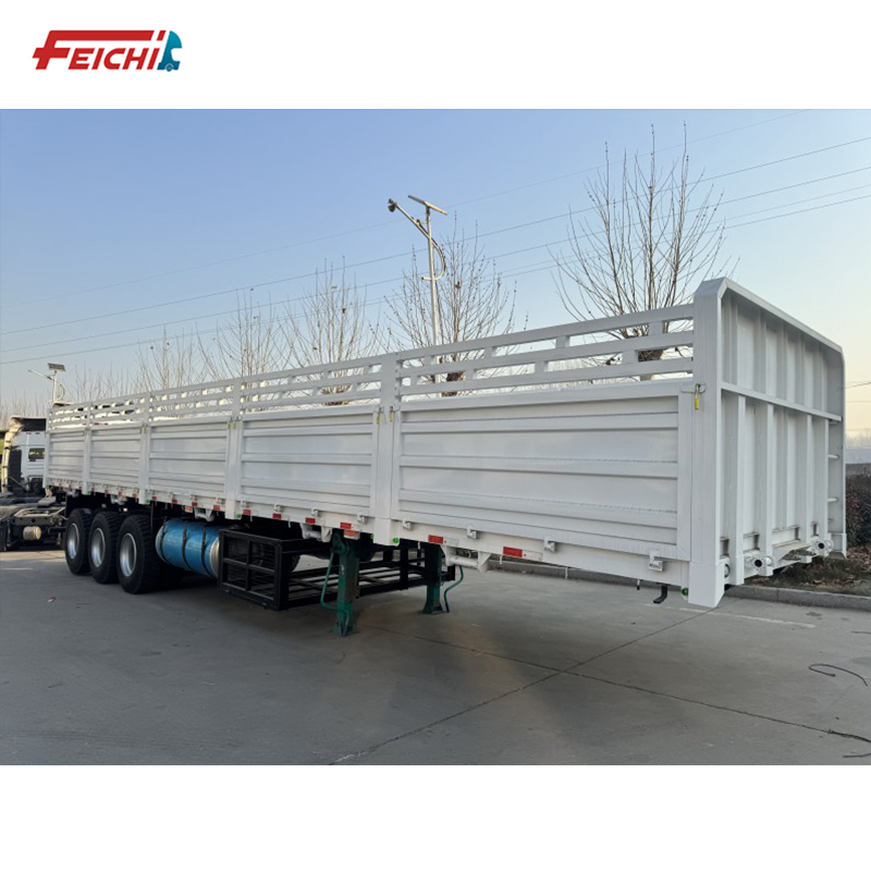 3 Axle Van Truck Trailer 50T-Wall Fence Design， Customizable