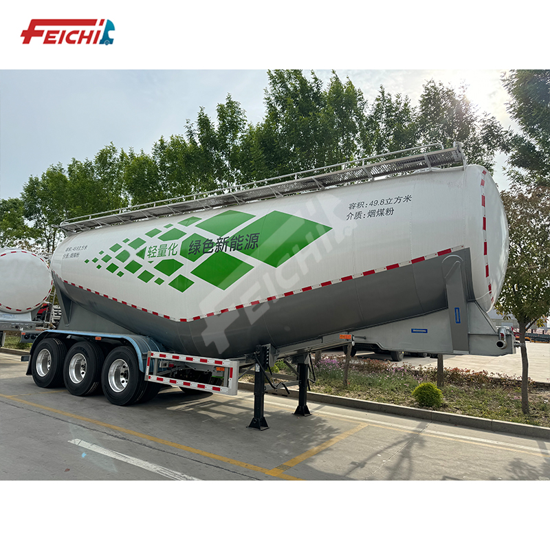 Customizable 3 Axles Bulk Cement Tank Semi Trailer with 50 Cubic V ...