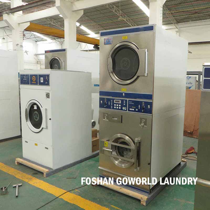 12kg Coin Operated Stack Washer Dryer---laundry Machine-GOWORLD