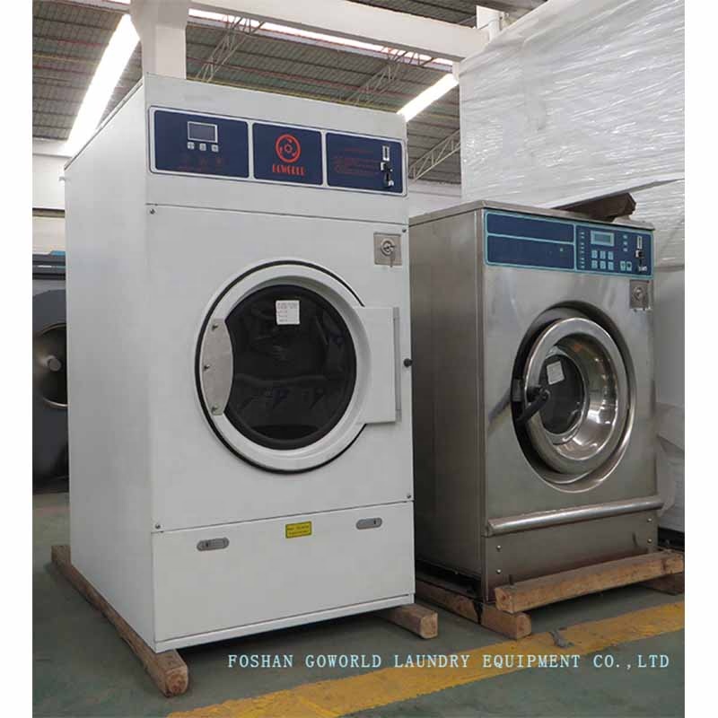 12kg Gas Heating Coin Laundry Machine,coin Operated Laundry Dryer-GOWORLD