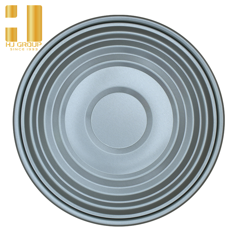 HJ GROUP 603D(153MM) ETP Tinplate Normal Ends for Vegetable, Fruits, Meat, Sea Food, Milk, Oil ...
