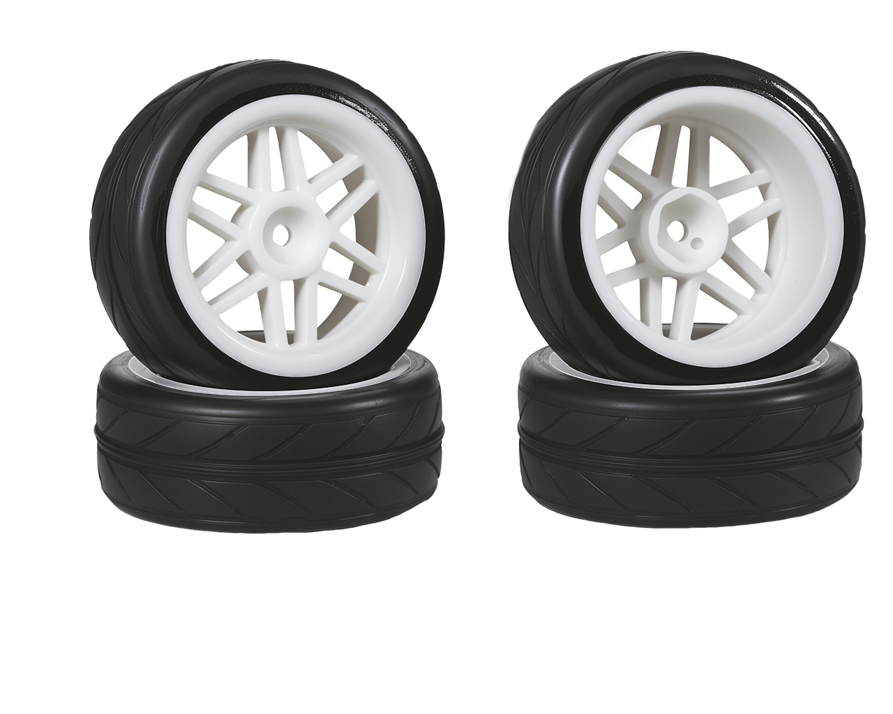 RC TIRE 12 mm Hex Hub Rubber pour 1/10 Échelle RC sur la route des voitures # 10417 | Pneus ...