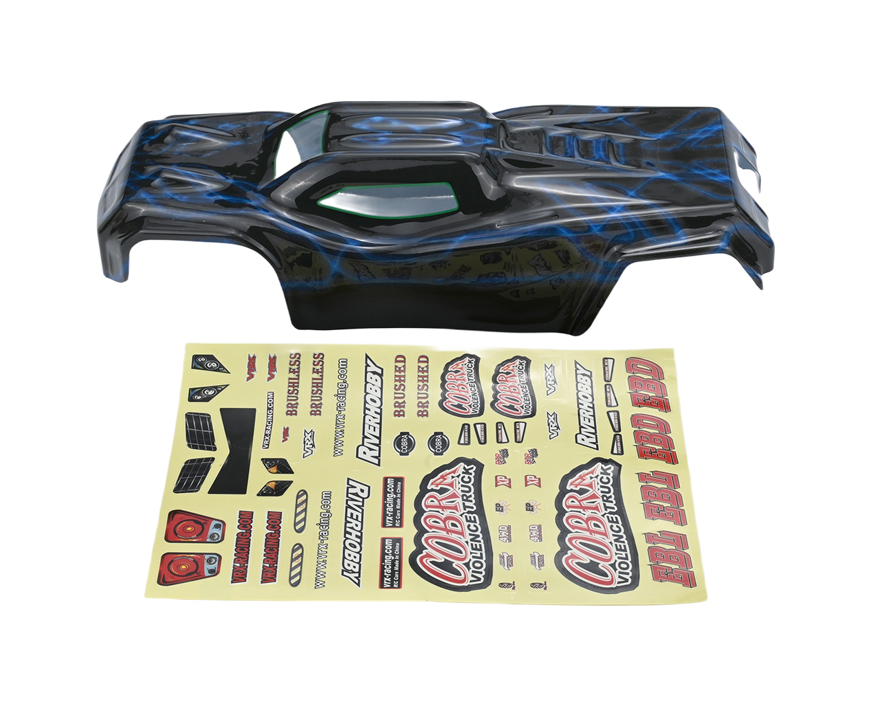 VRX PVC RC CARRITO DE CARRITO DE CAR PARA 1/8 Escala RC TRUGGY # R0250B ...