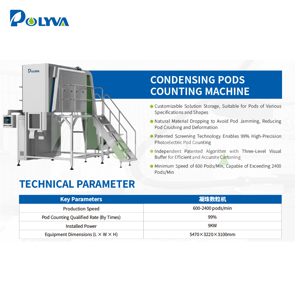 POLYVA Laundry Pod Counting Machine, Laundry Pod Packaging Line | POLYVA