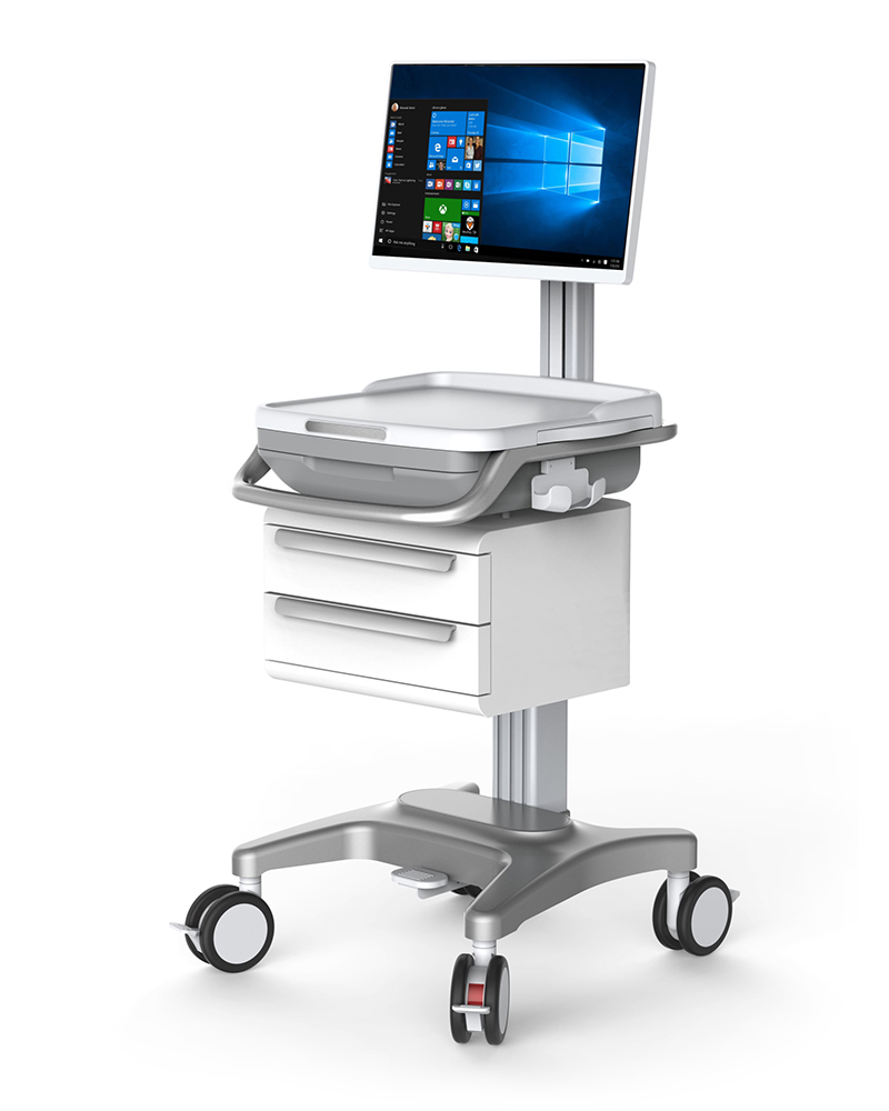 Medical Mobile Computer Workstation, Hospital Workstation on Wheels ...