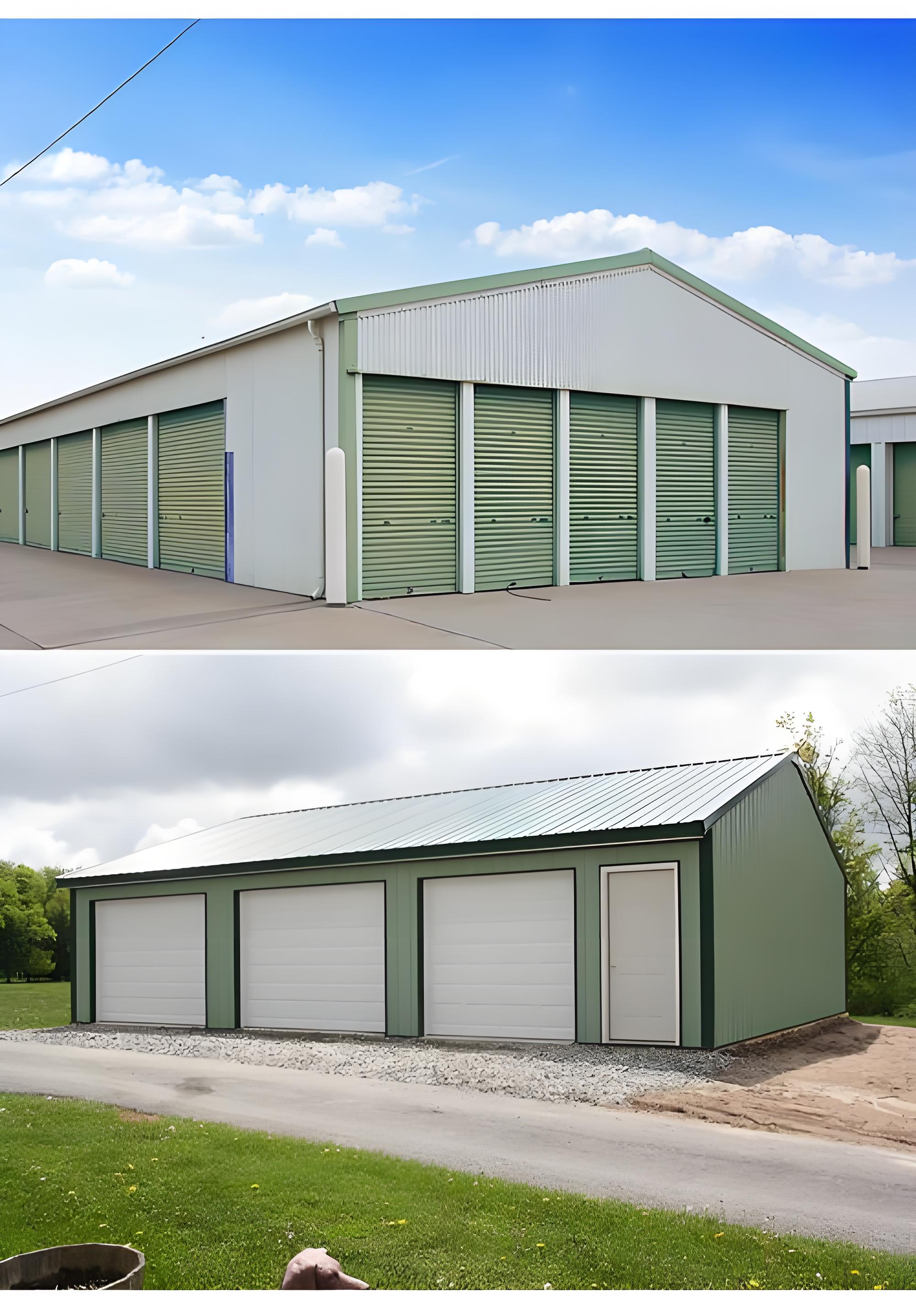 Standard Prefabricated Light Gauge Steel Frame Garage Portal Frame ...