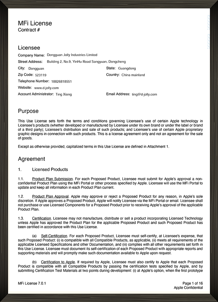 Certificate | Jolly Phone Case