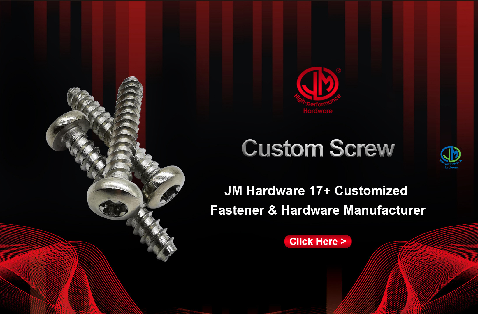 JM Hardware® Custom Screws: Precision, Durability, Versatility