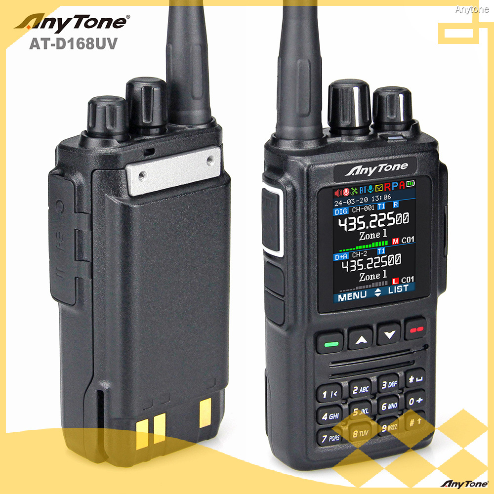 Digital Handheld DMR Radio with Dual Antennas & Batteries