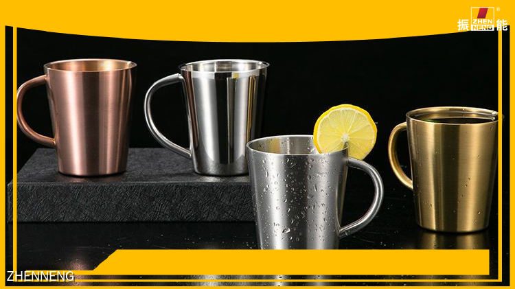 Stainless Steel Double Wall Mug with Handle - Portable Cup
