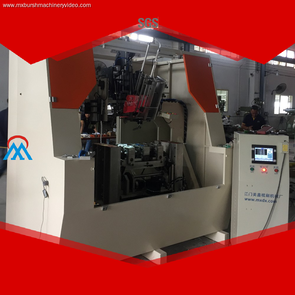 High-Speed 5-Axis Automatic Plastic Broom & Carbon Brush Making Machine