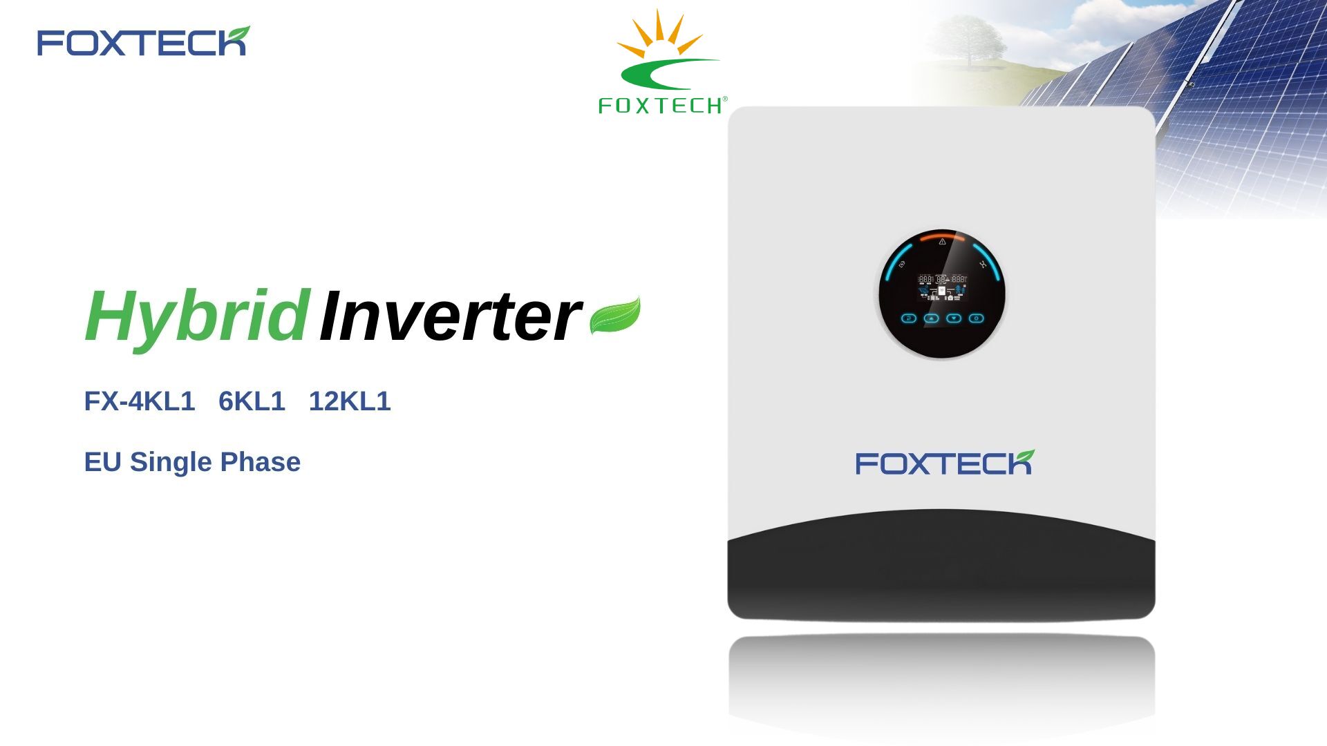Inversor solar híbrido Foxtech - Inversor solar industrial