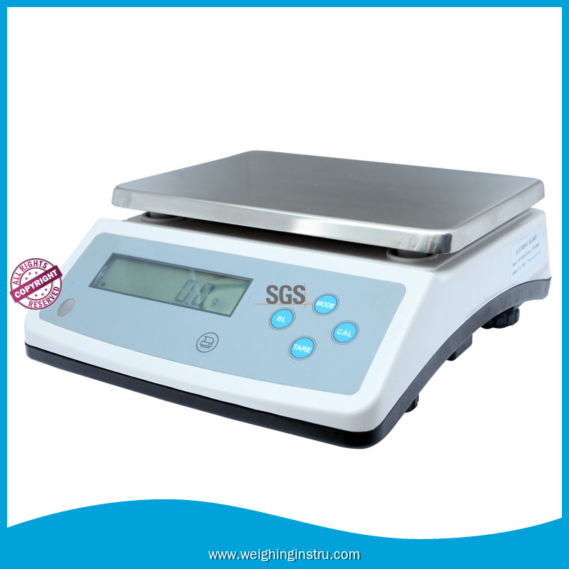 Electronic Bench Scale 10" x 7.5" LCD Display Rs232C 40h Battery Life