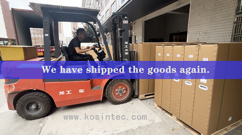 We have shipped the goods again | KOSINTEC