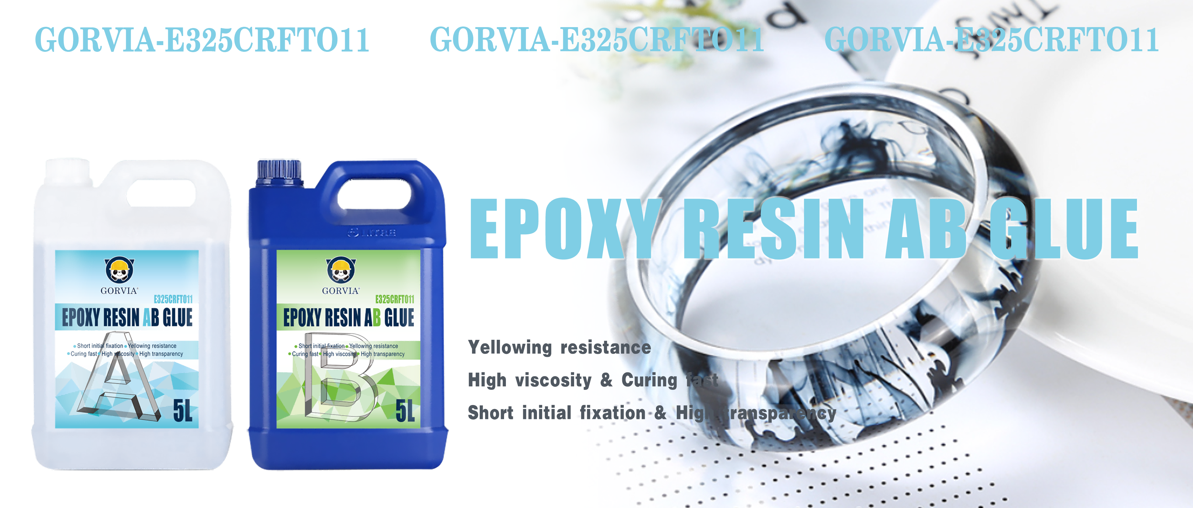 GORVIA® E325CRFTO11 Epoxy Resin AB Glue | GORVIA